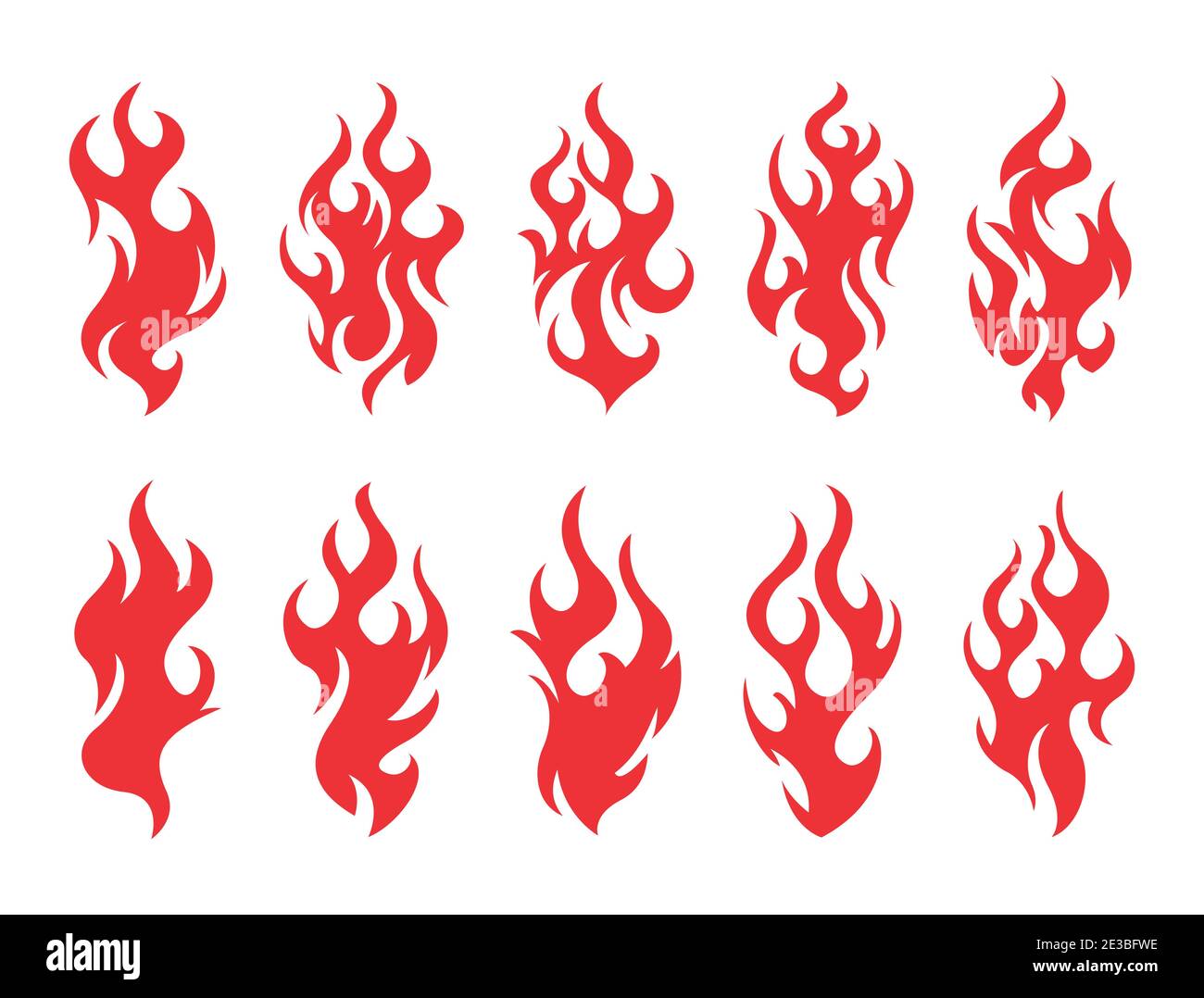 Collection of bonfire icon set. Design element Stock Vector Image & Art ...