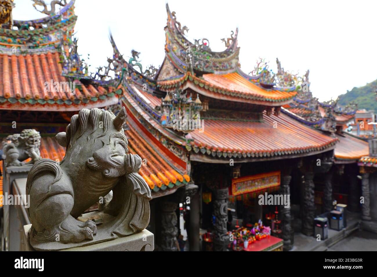 Sanxia Qingshui Zushi Temple with elaborate carvings and sculptures in ...