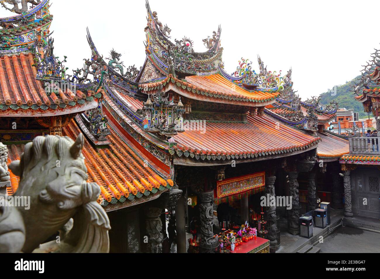Sanxia Qingshui Zushi Temple with elaborate carvings and sculptures in ...