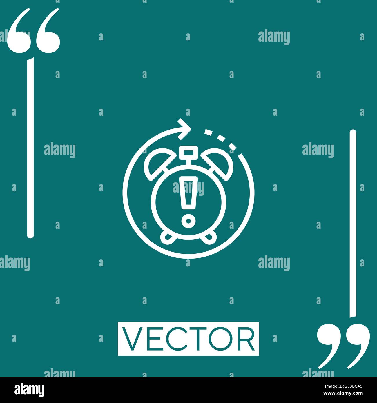 urgency vector icon Linear icon. Editable stroked line Stock Vector ...