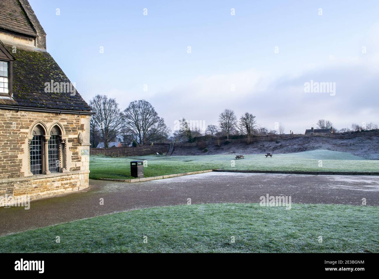 Oakham Castle grounds in Rutland, England Stock Photo - Alamy
