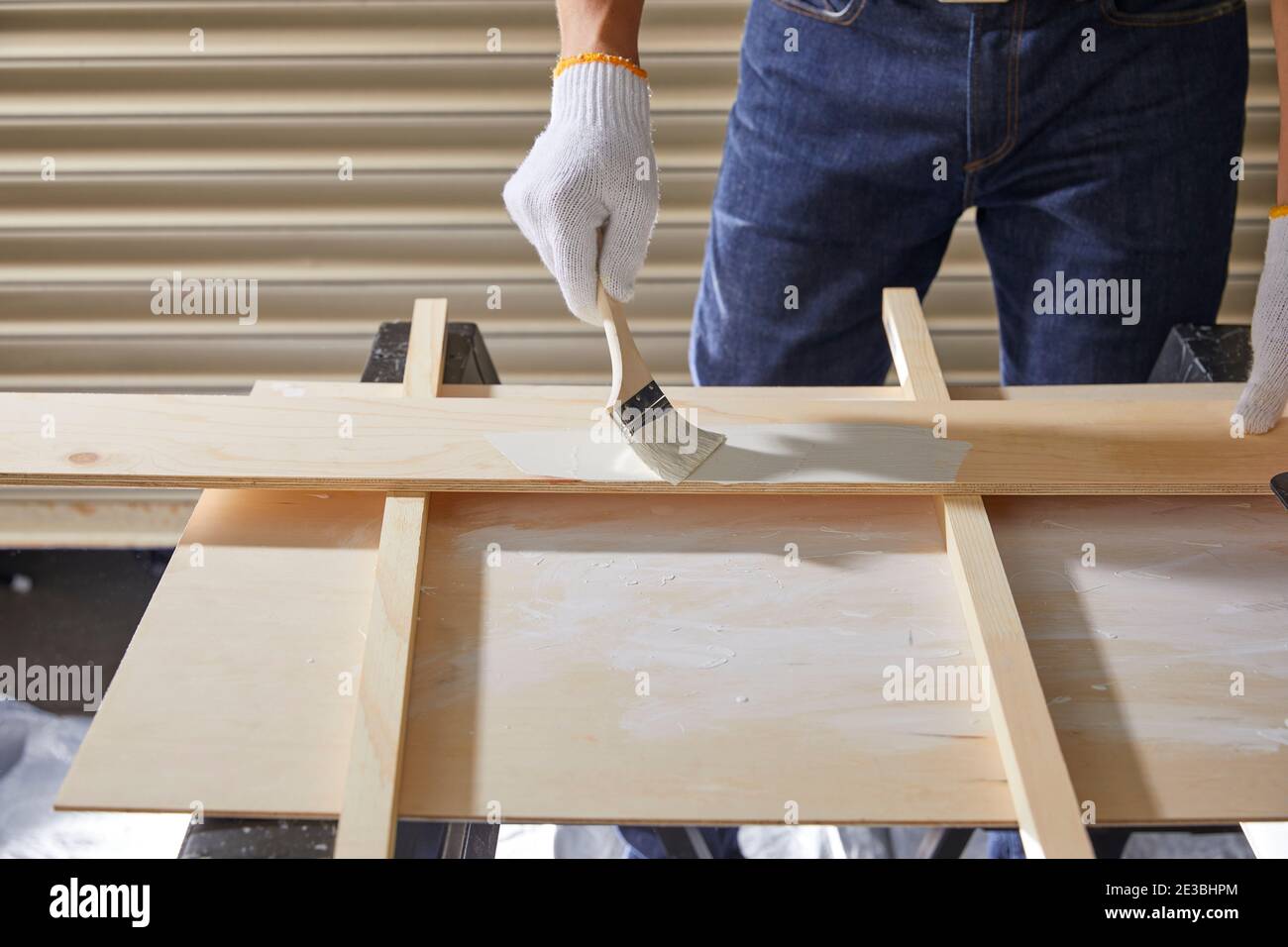 Japanese man doing DIY Stock Photo - Alamy