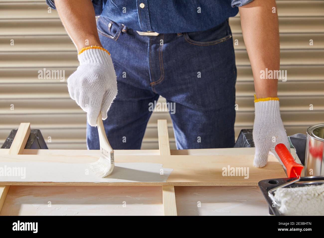 Man doing diy hi-res stock photography and images - Alamy