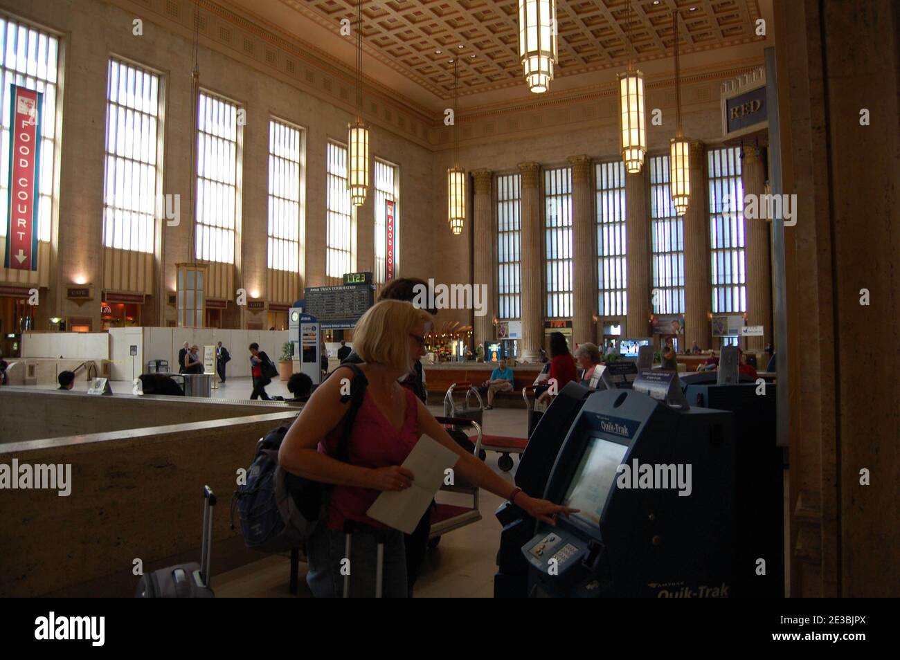 Ticket machine Train station Philadelphia USA Amtrak 30th Market street ...
