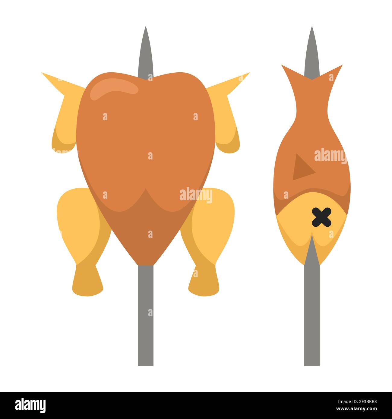 Camping Barbecue Color Icon. Vector Design Illustration Sign Logo Stock ...