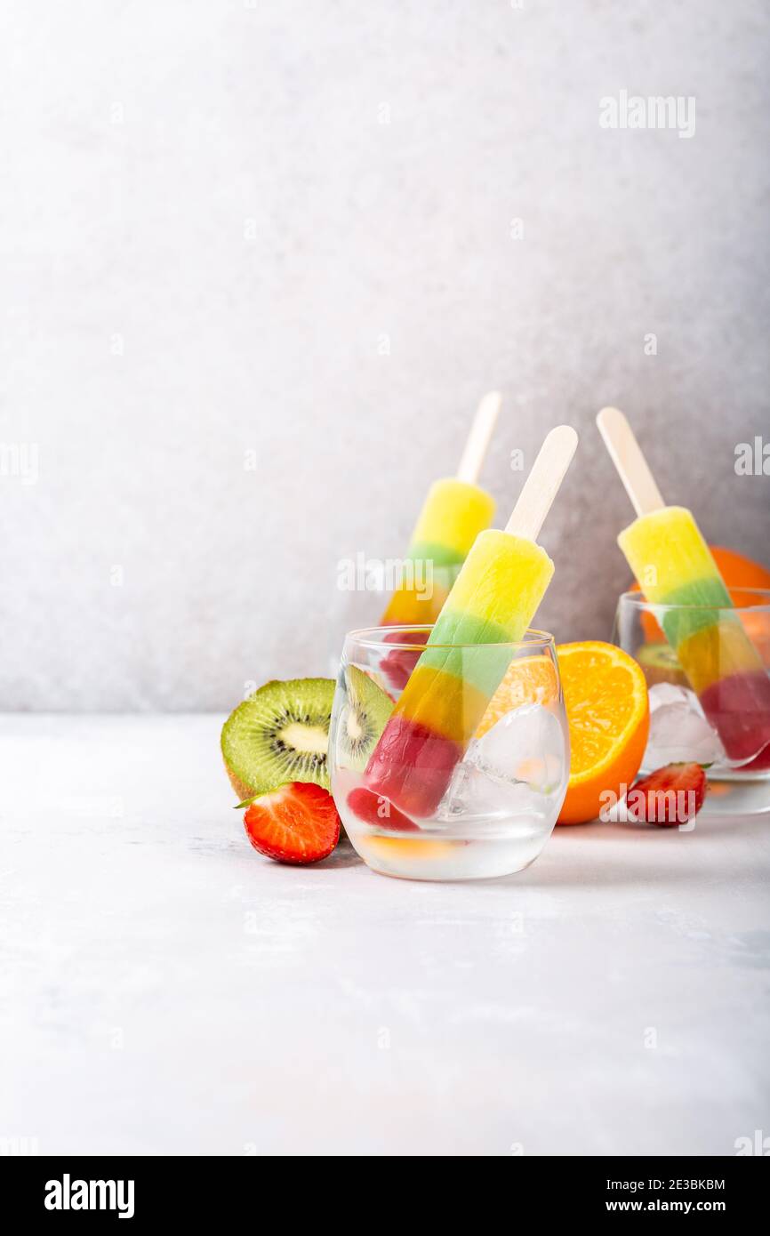Delicious homemade popsicles Stock Photo - Alamy