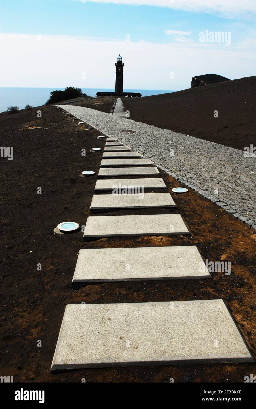 Portugal: Azores: Faial: Capelinhos: Lighthouse Stock Photo - Alamy