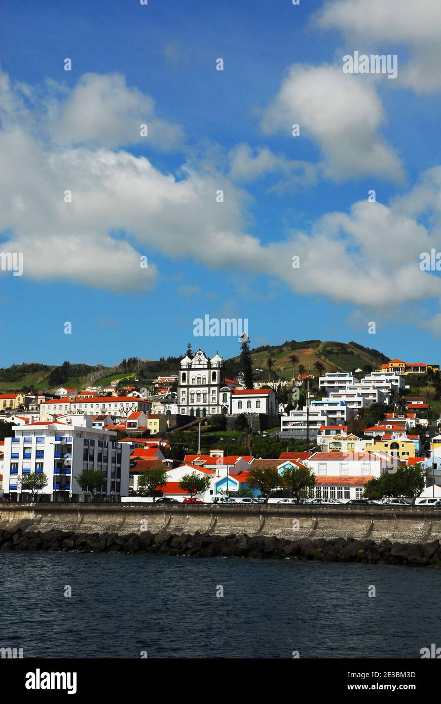 Portugal: Azores: Faial: Horta: View from Harbour Stock Photo - Alamy