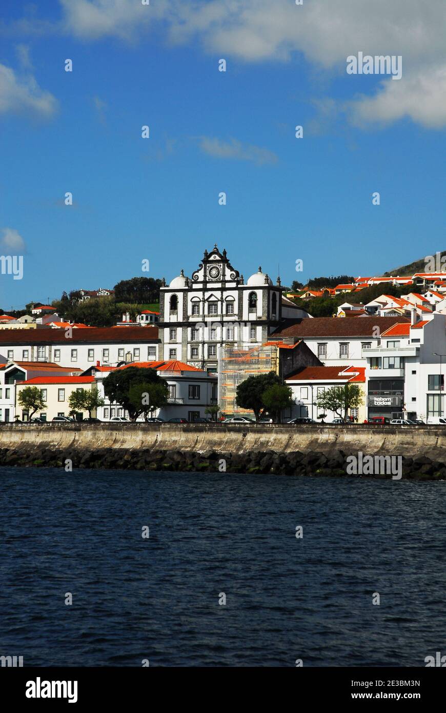 Portugal: Azores: Faial: Horta: View from Harbour Stock Photo - Alamy
