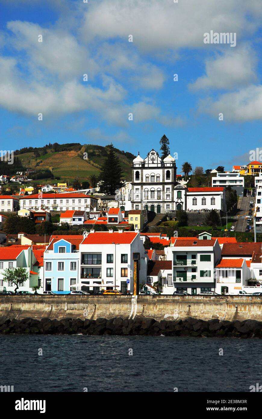 Portugal: Azores: Faial: Horta: View from Harbour Stock Photo - Alamy