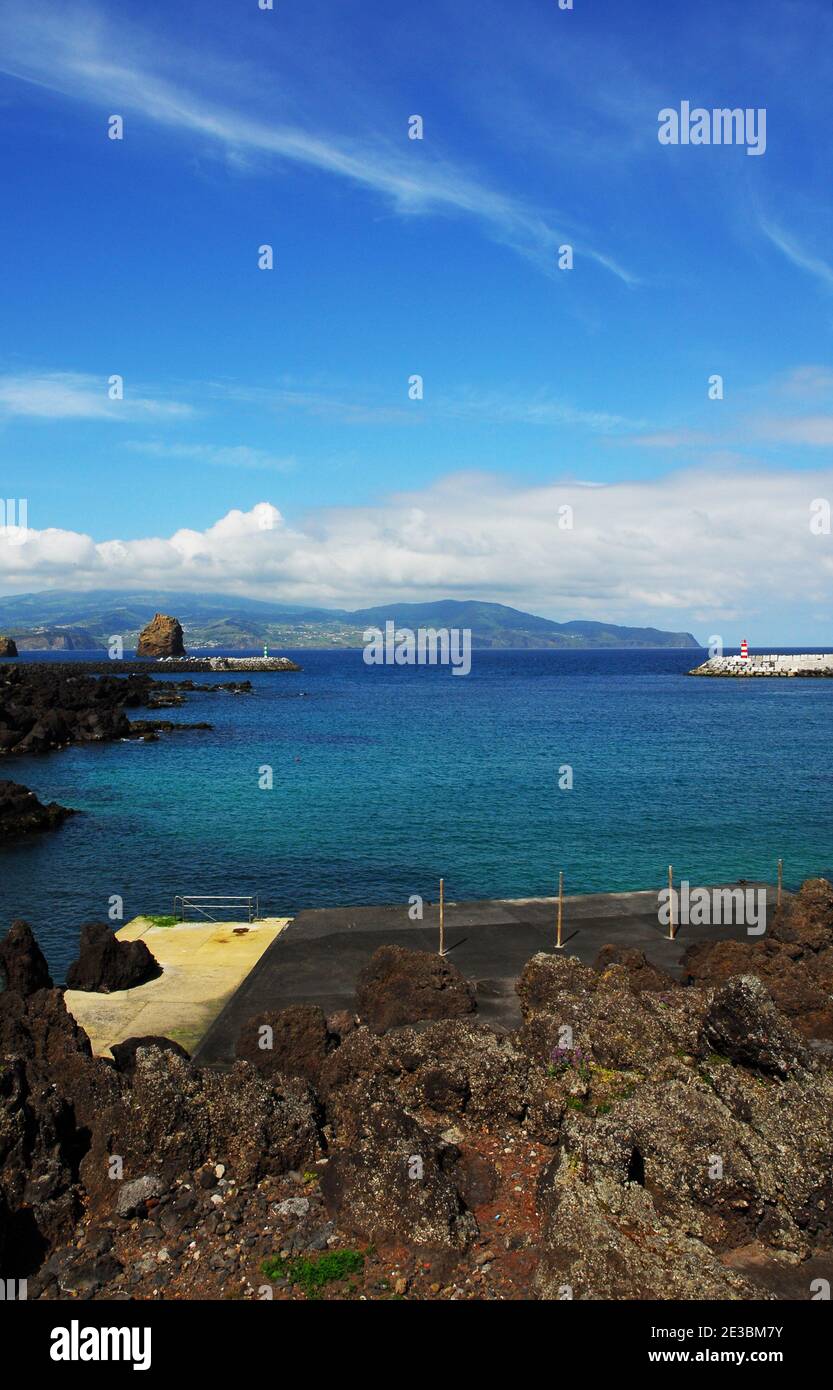 Portugal: Azores: Pico; View to Faial Stock Photo - Alamy