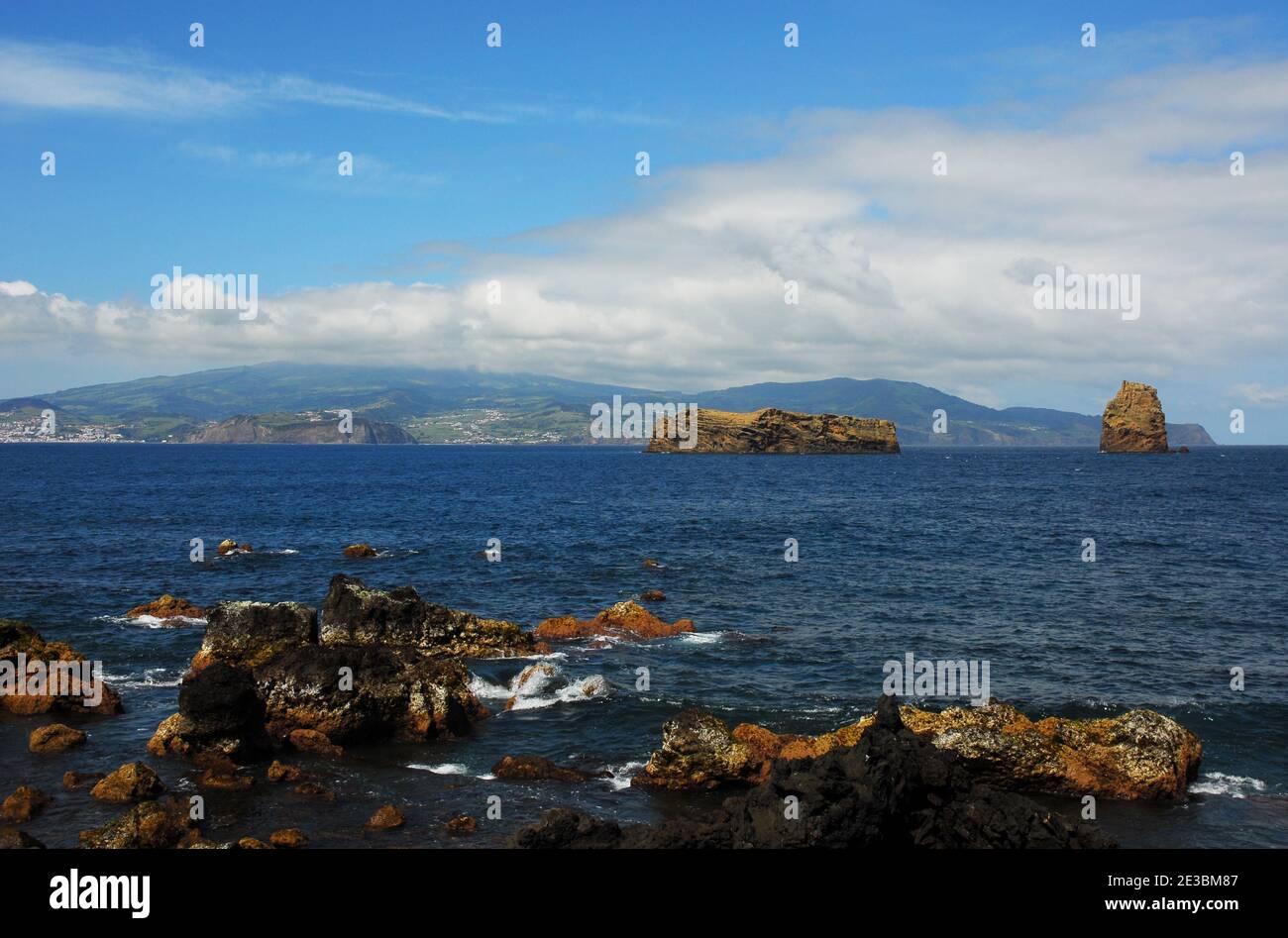 Portugal: Azores: Pico; View to Faial Stock Photo - Alamy