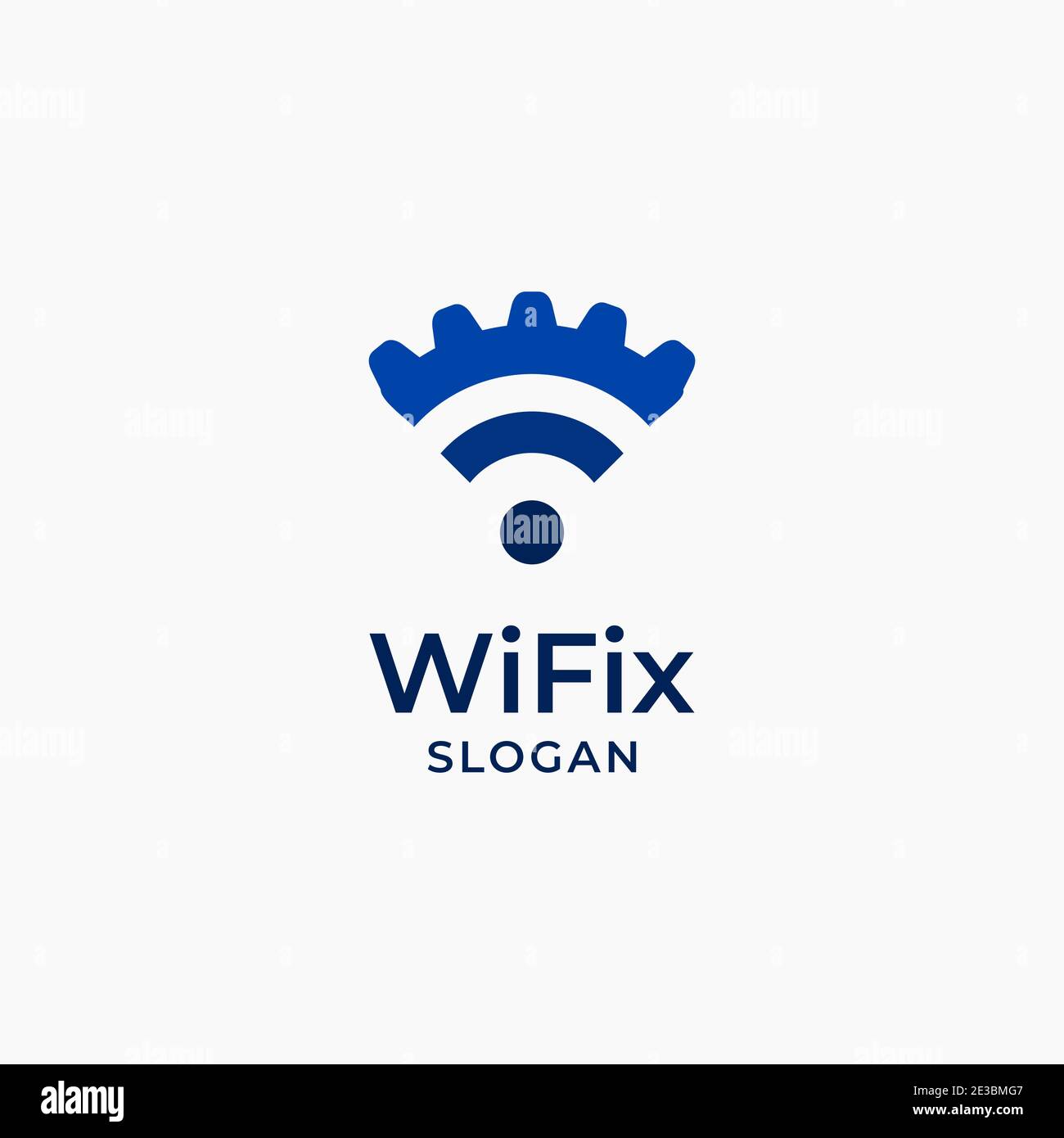 Network Internet Setting Fix Repair Logo Vector Template suitable for ...