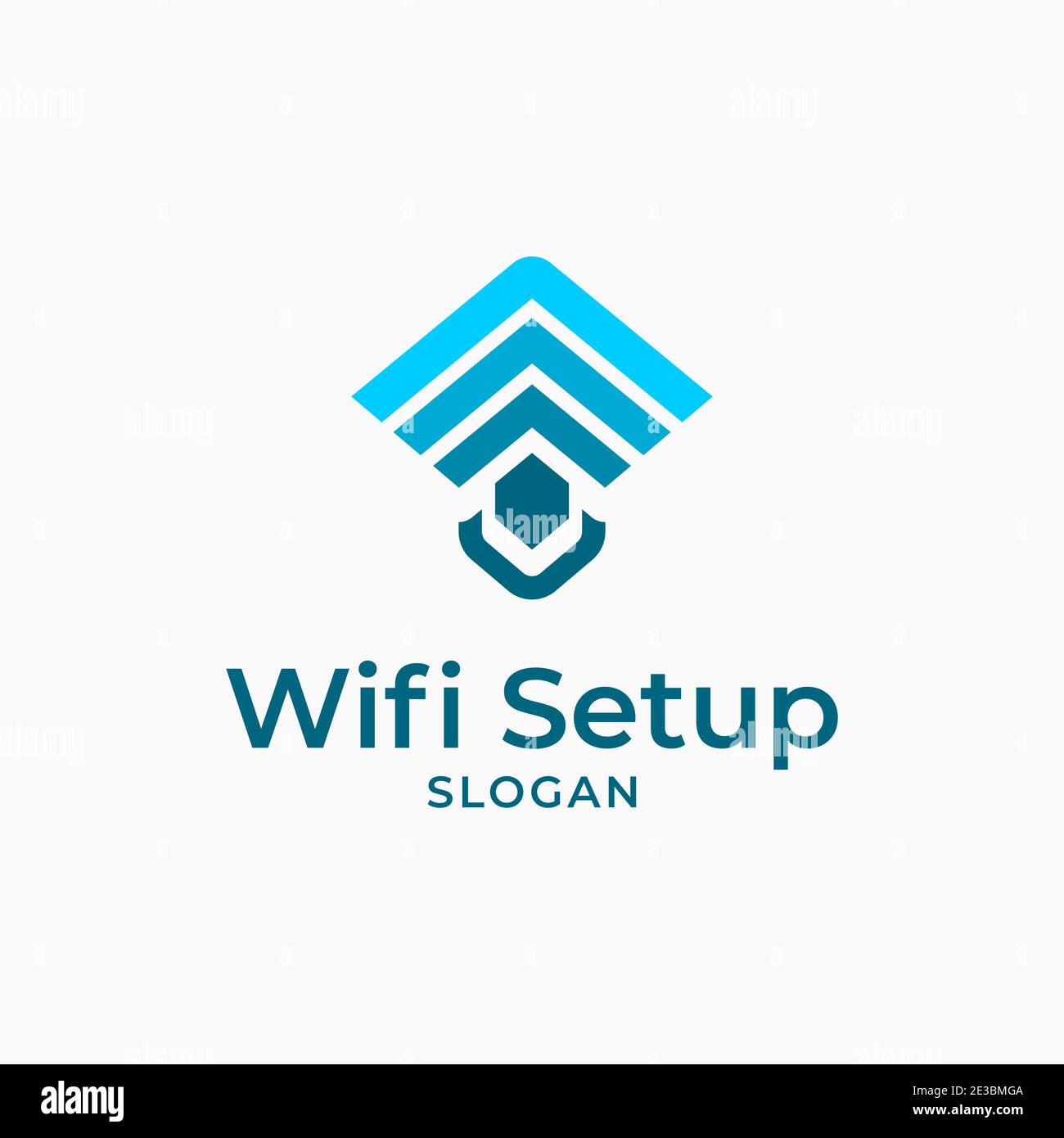 Modern Network Internet Setting Fix Repair Logo Vector Template ...