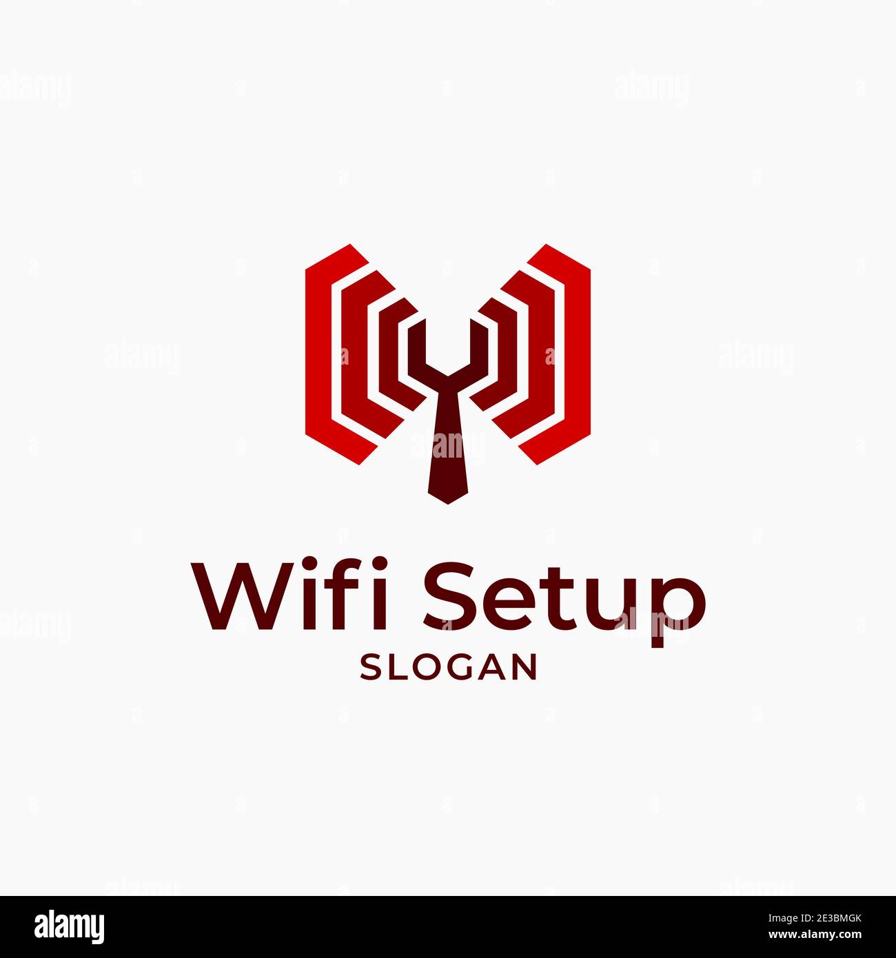 Unique Network Internet Setting Fix Repair Logo Vector Template ...