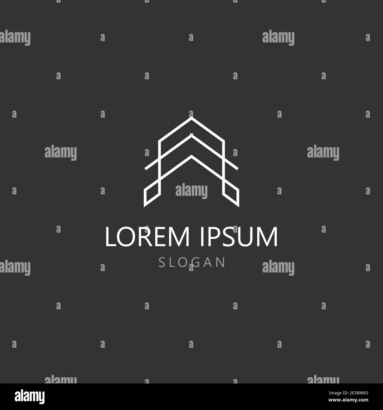 Cool Real Estate Linear Logo Vector Template suitable for property ...