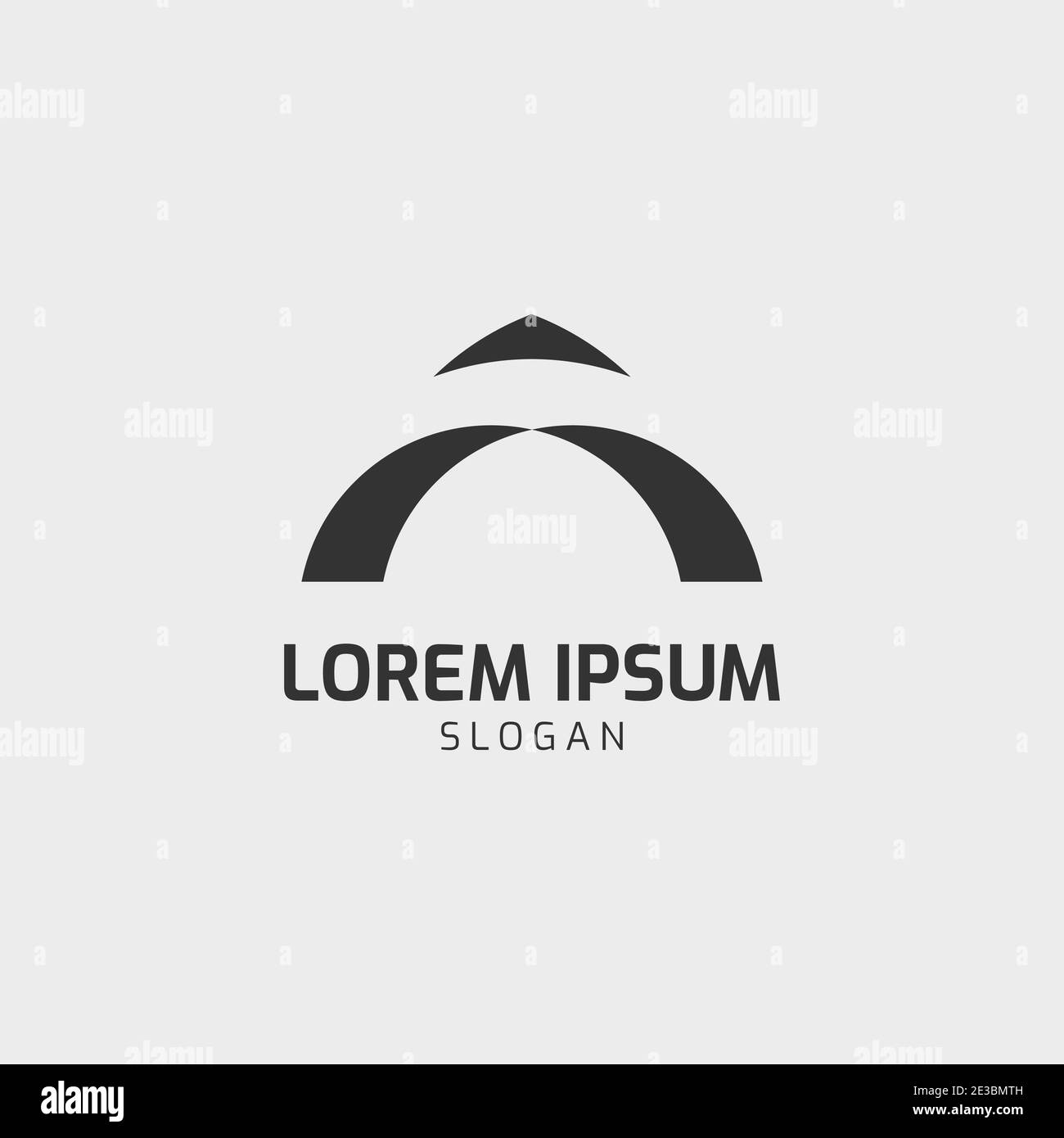 Letter A Curved Logo Vector Template suitable for personal brand logo ...