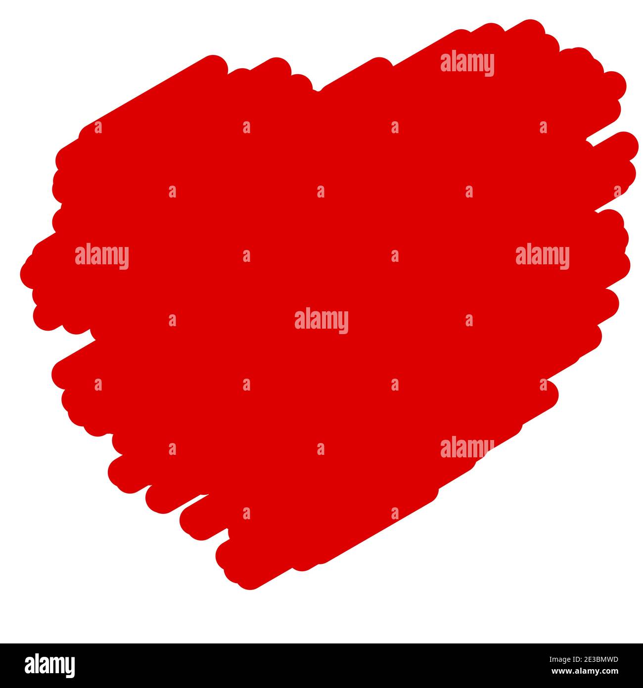 Crayon hearts Stock Vector Images - Alamy