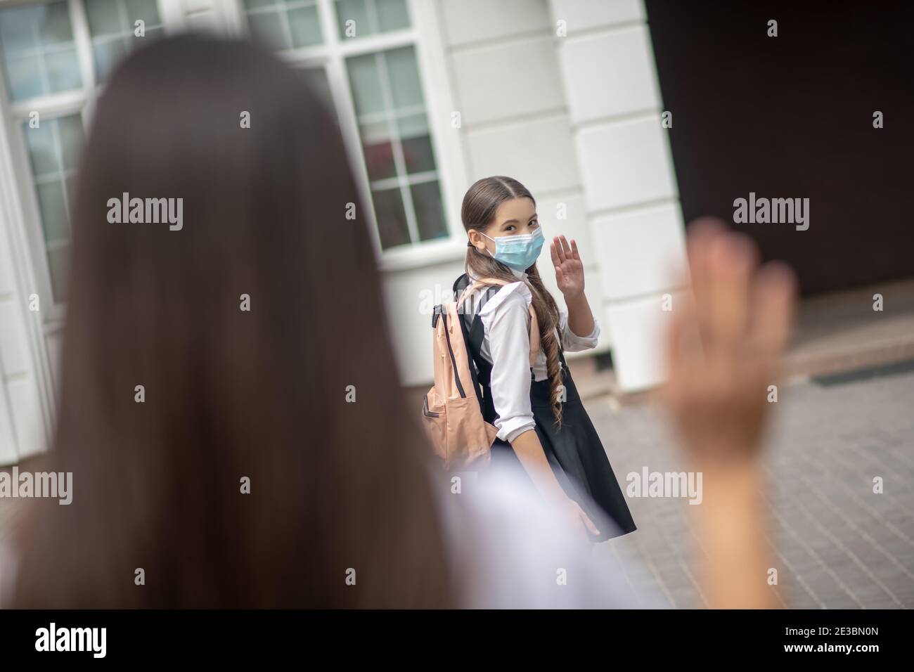 Saying goodbye at school hi-res stock photography and images - Alamy