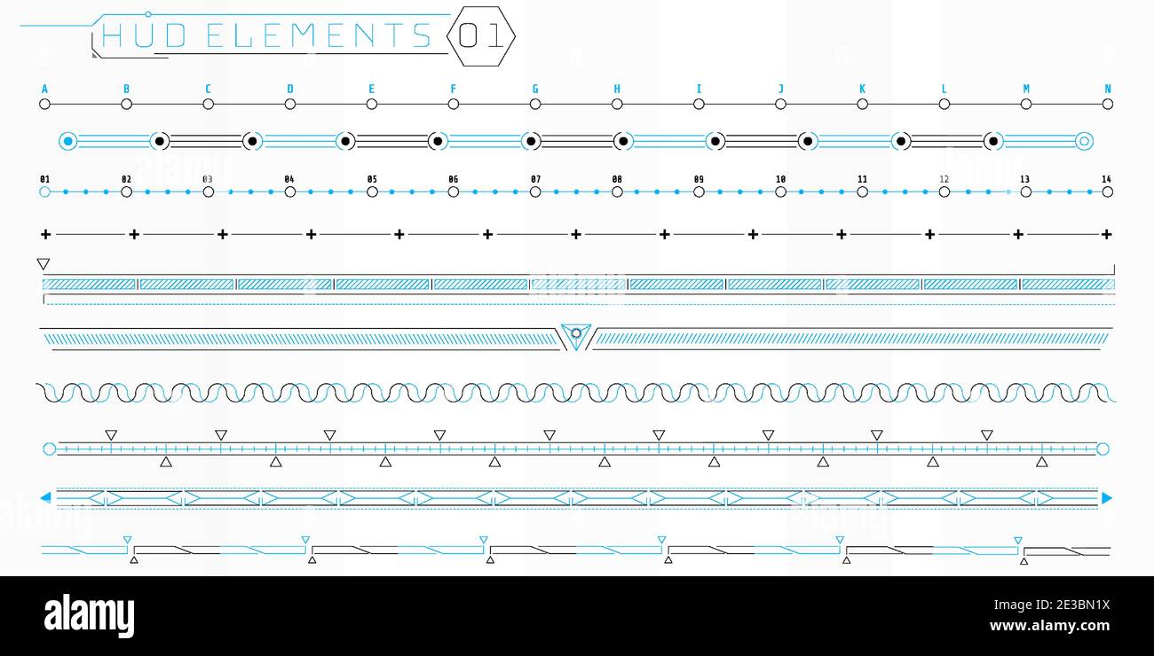 Hud Lines Vector High Resolution Stock Photography and Images - Alamy