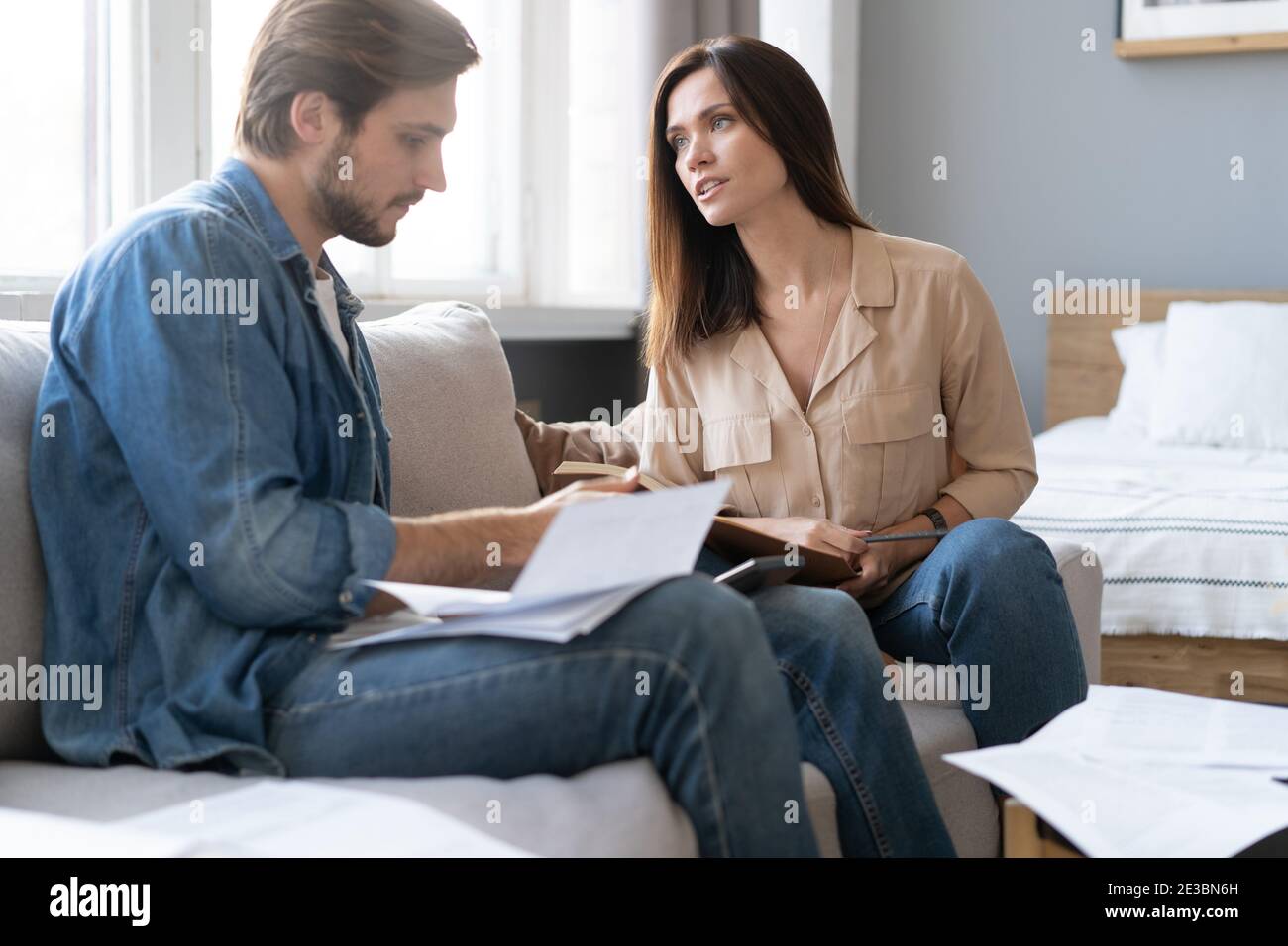 Married couple together documents hi-res stock photography and images ...