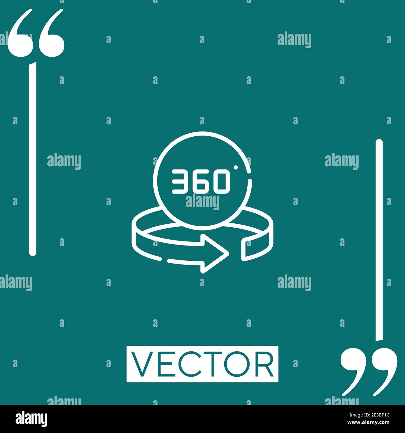 degrees vector icon Linear icon. Editable stroke line Stock Vector ...