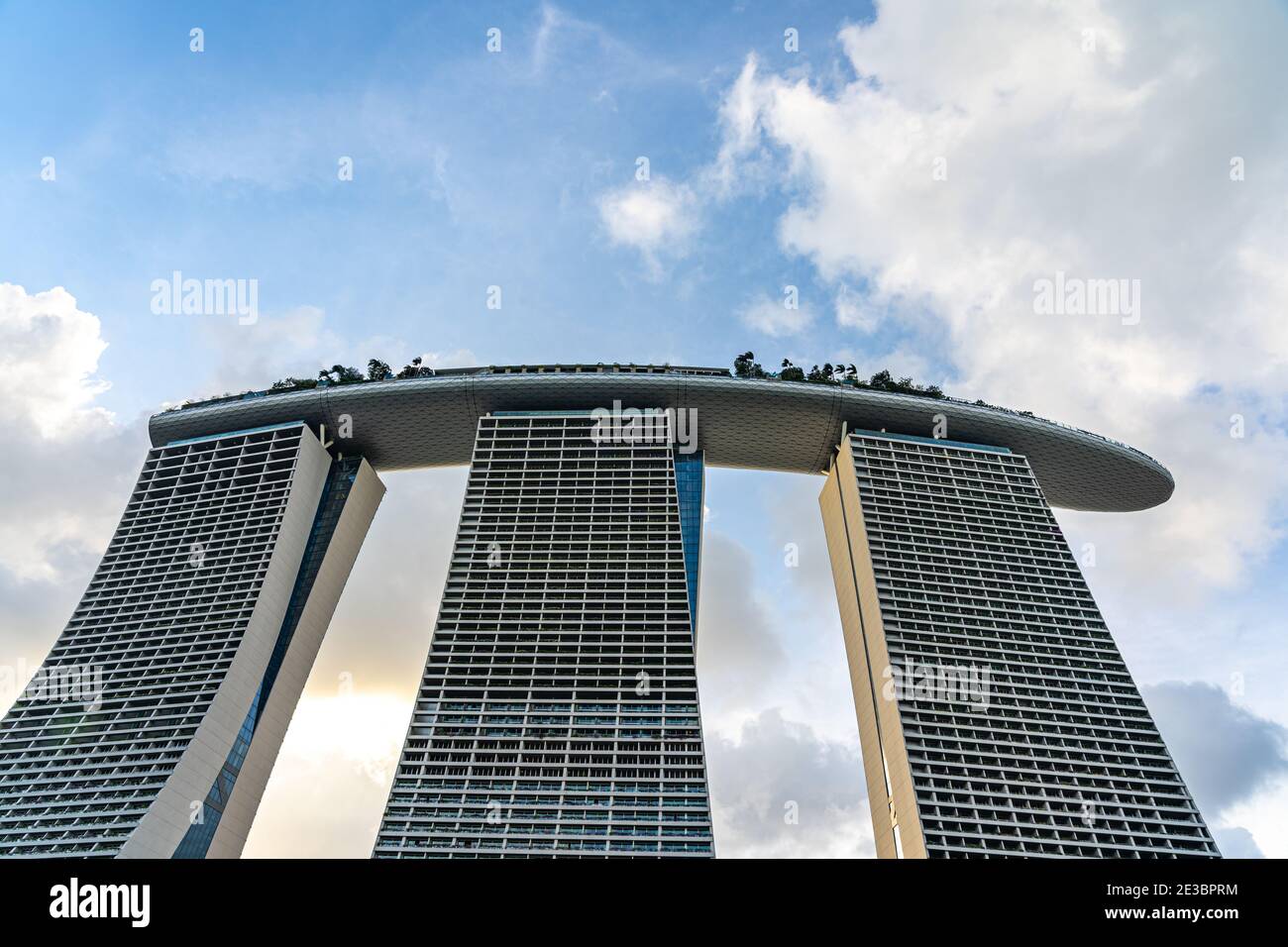 Singapore, 1 February 2020: Modern building with special architecture ...