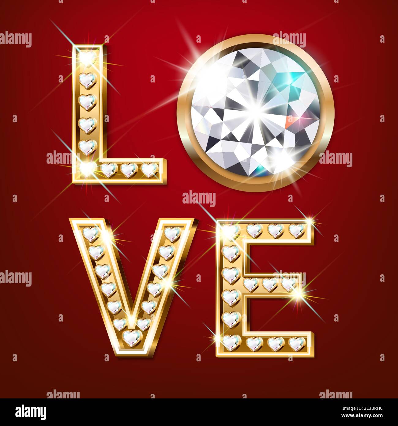 Jewel letter Stock Vector Images - Alamy