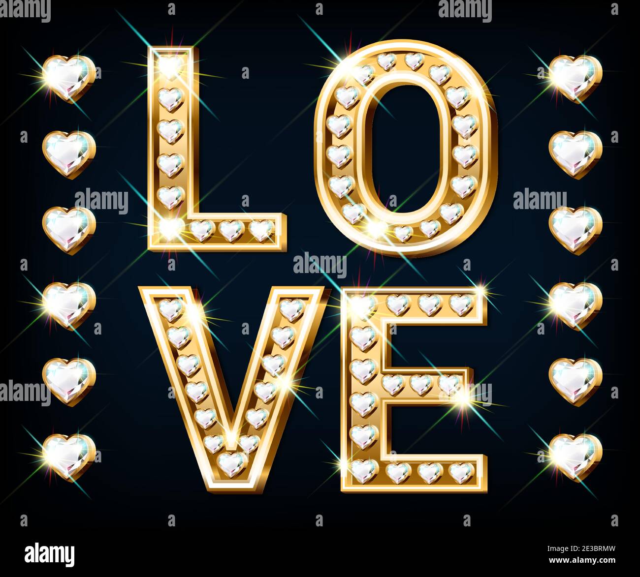 3d valentines day love letter Stock Vector Images - Alamy
