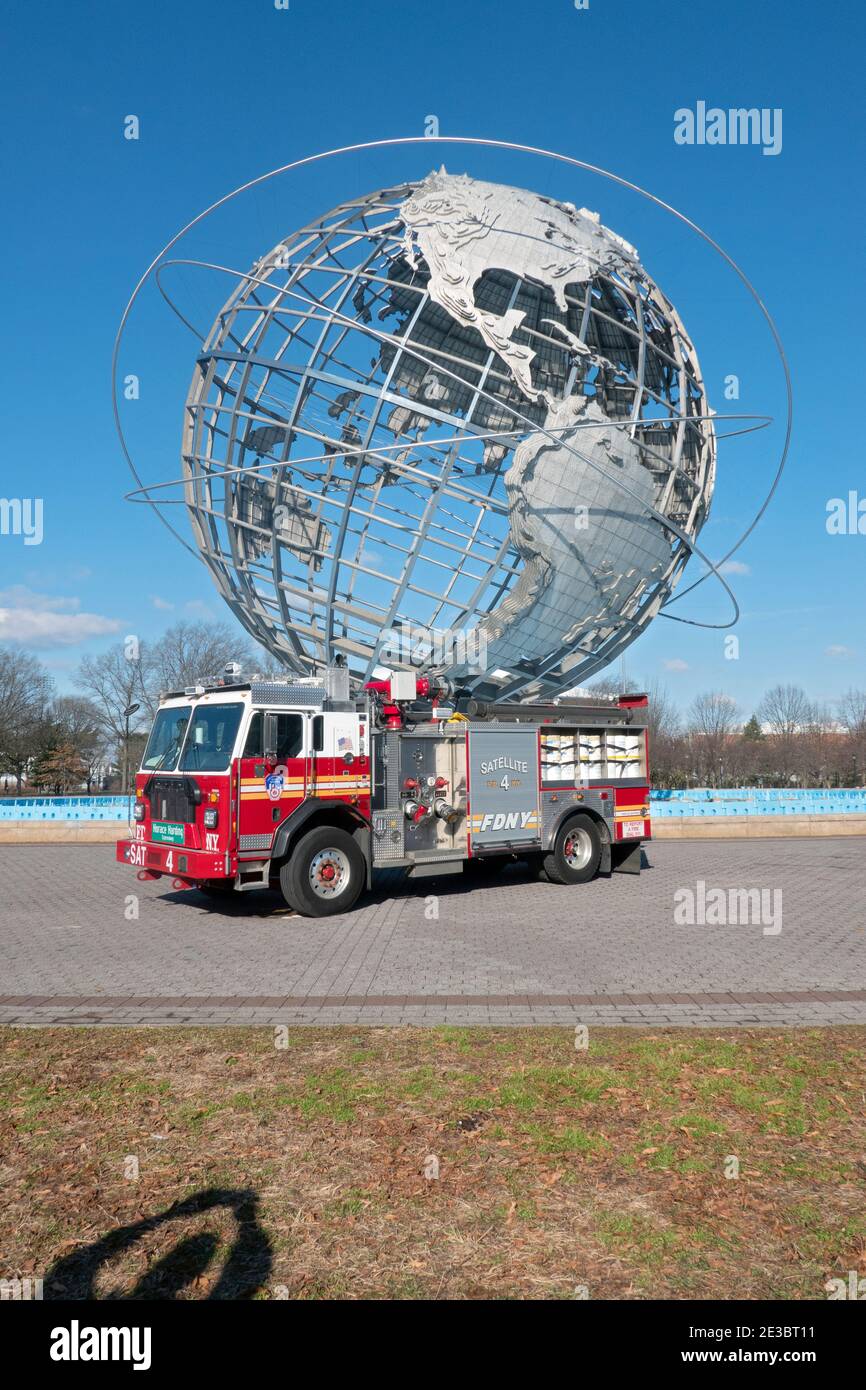 A new fire engine from Engine Co. 324 Satellite 4 being photographed ...