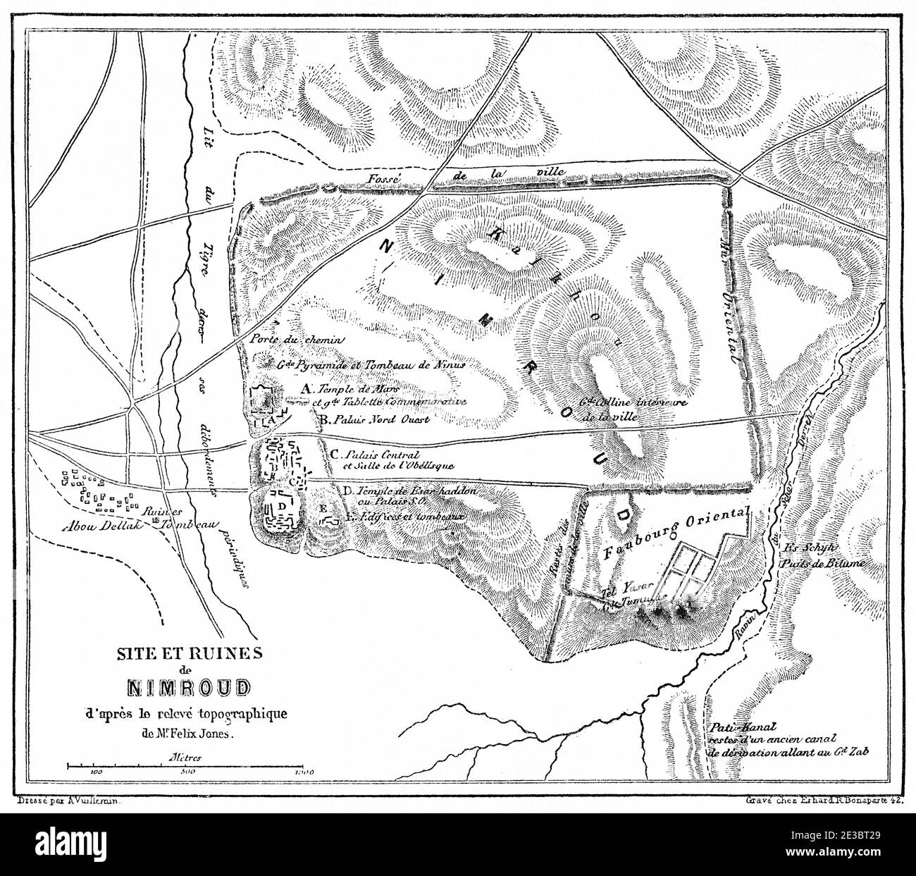Map of Nimrud (Kalkhu, Calaj, Kalakh) was one of the capitals of ...