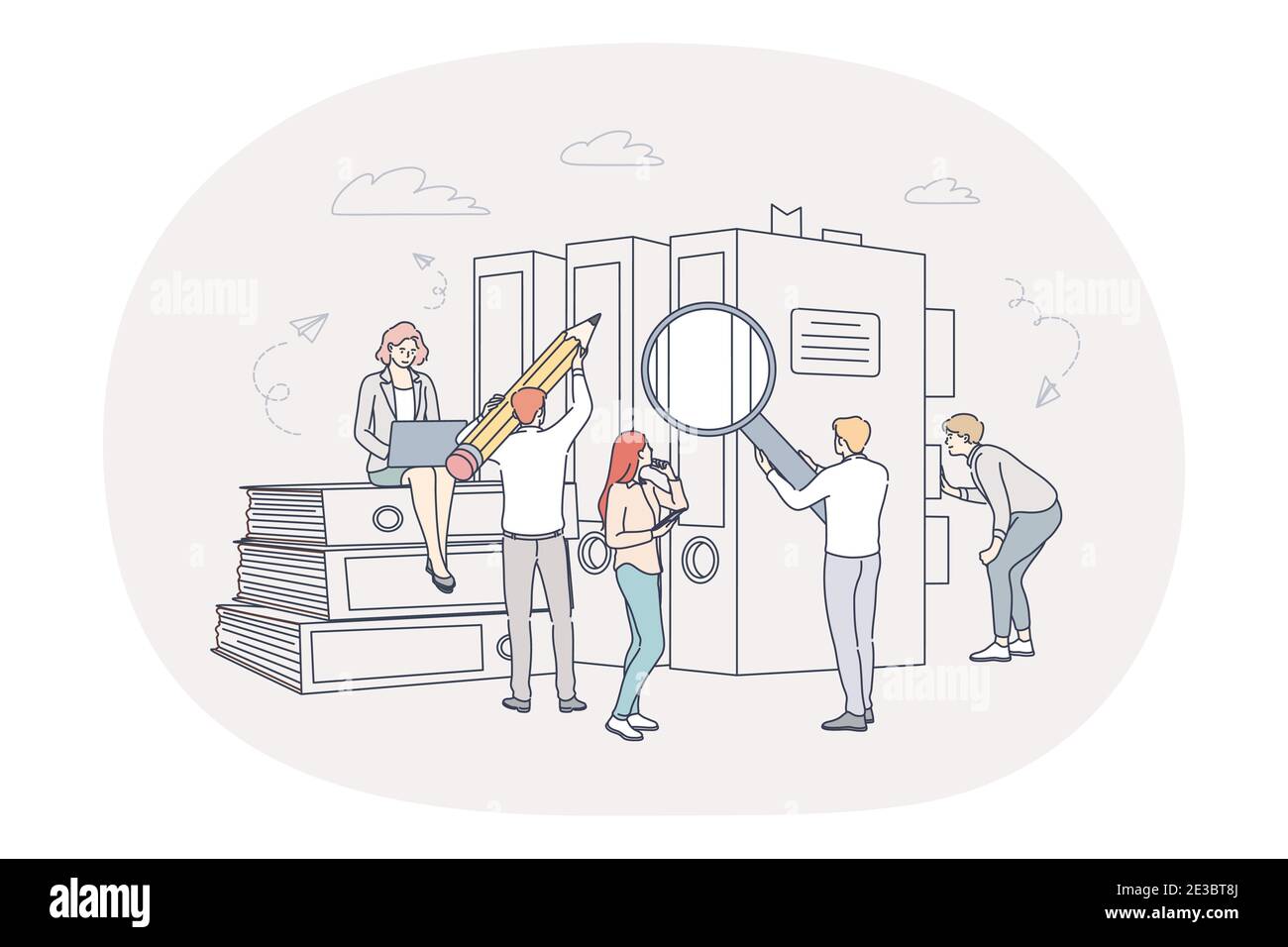 Finance, analytics, teamwork concept. People business partners workers ...