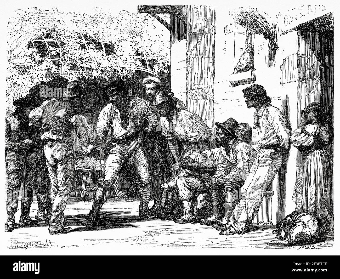 Romans playing morra, hand game, Rome. Italy, Europe. Trip to Rome by ...