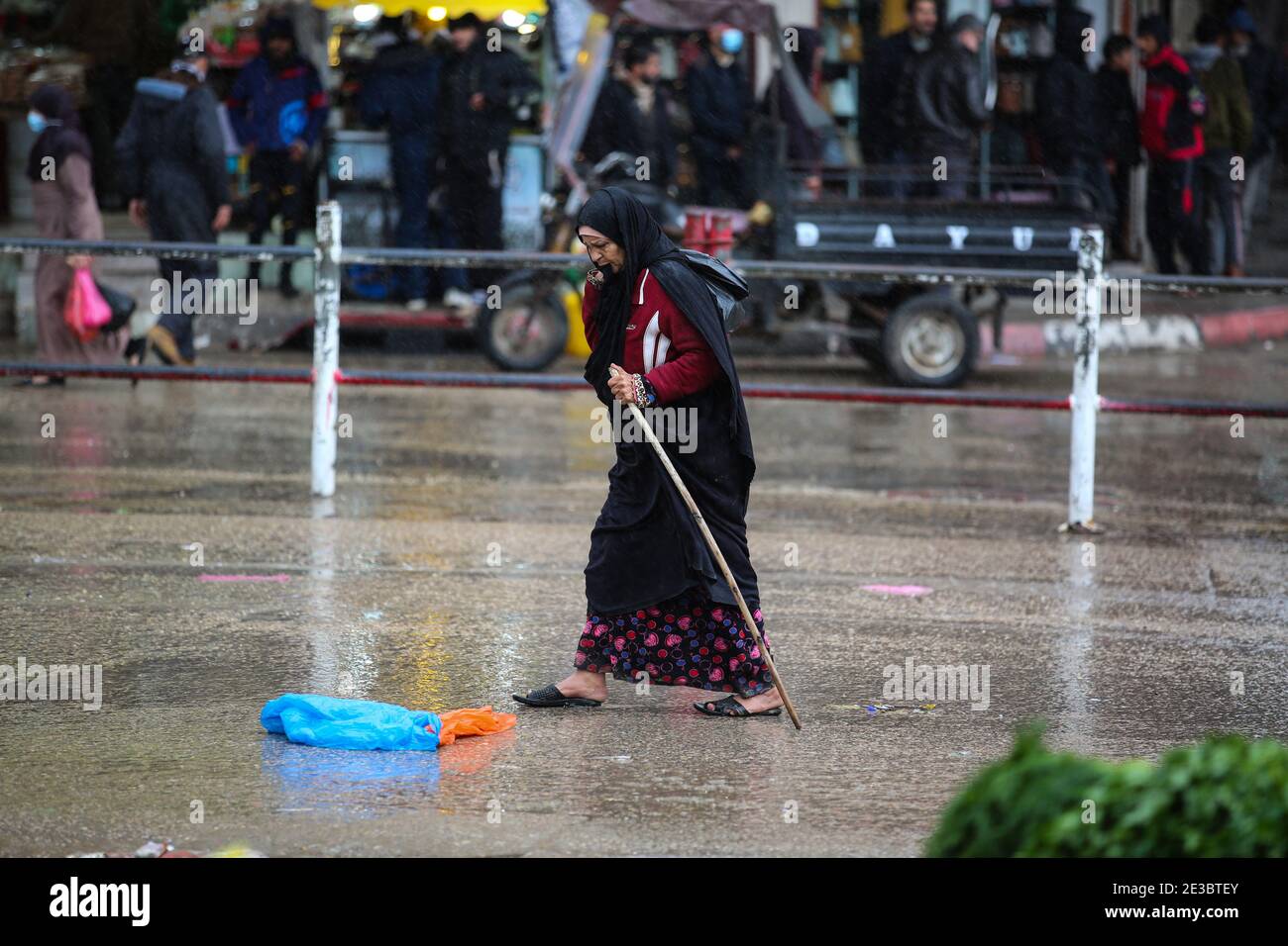 Nuseirat Refugee Camp, The Gaza Strip, Palestine. 18th Jan, 2021. The ...
