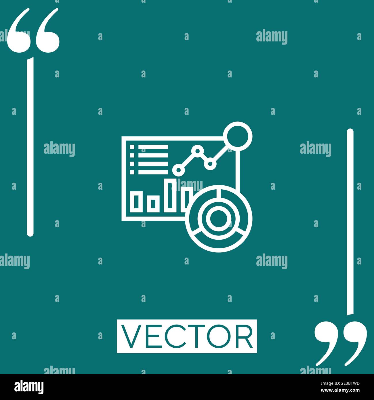 dashboard vector icon Linear icon. Editable stroke line Stock Vector ...
