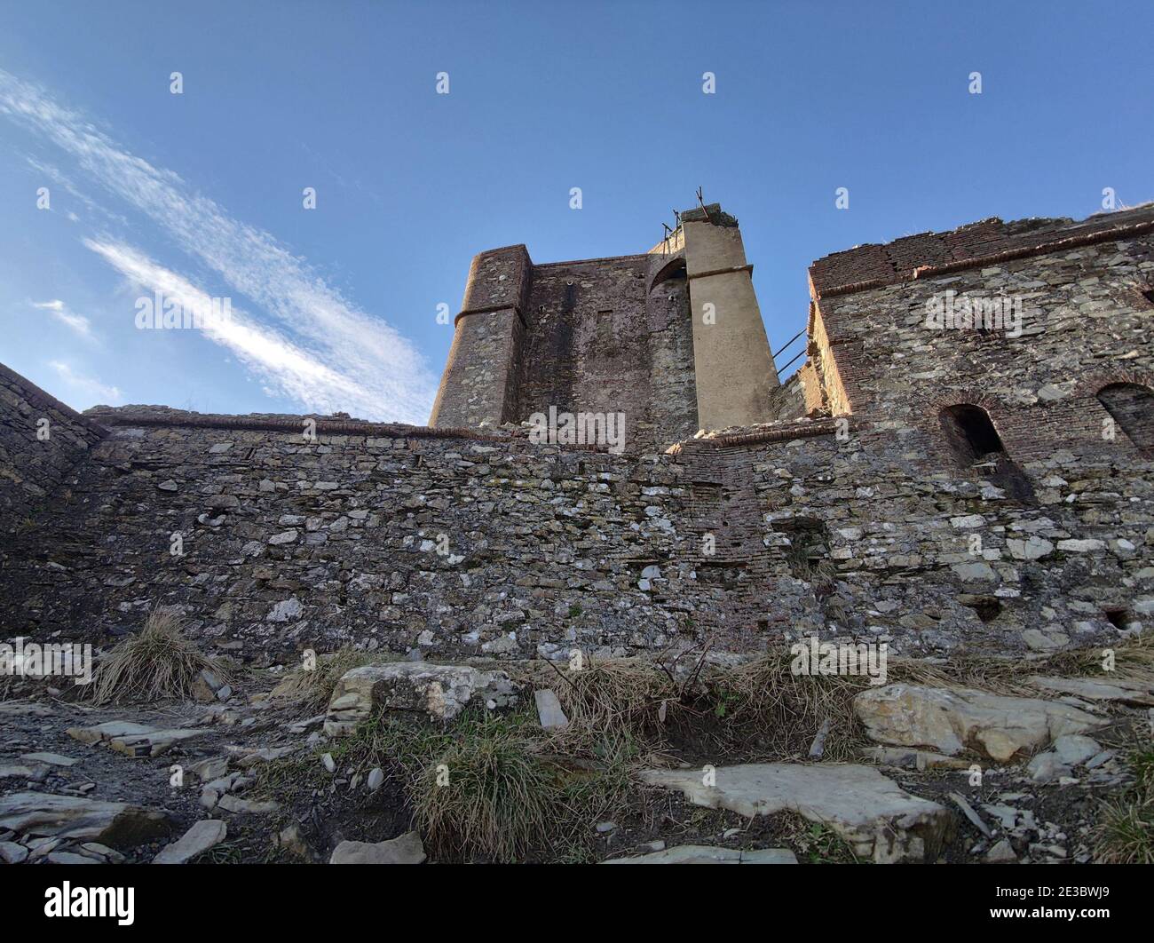 Diamond fortress ancient fortification in Genoa, Italy Stock Photo - Alamy