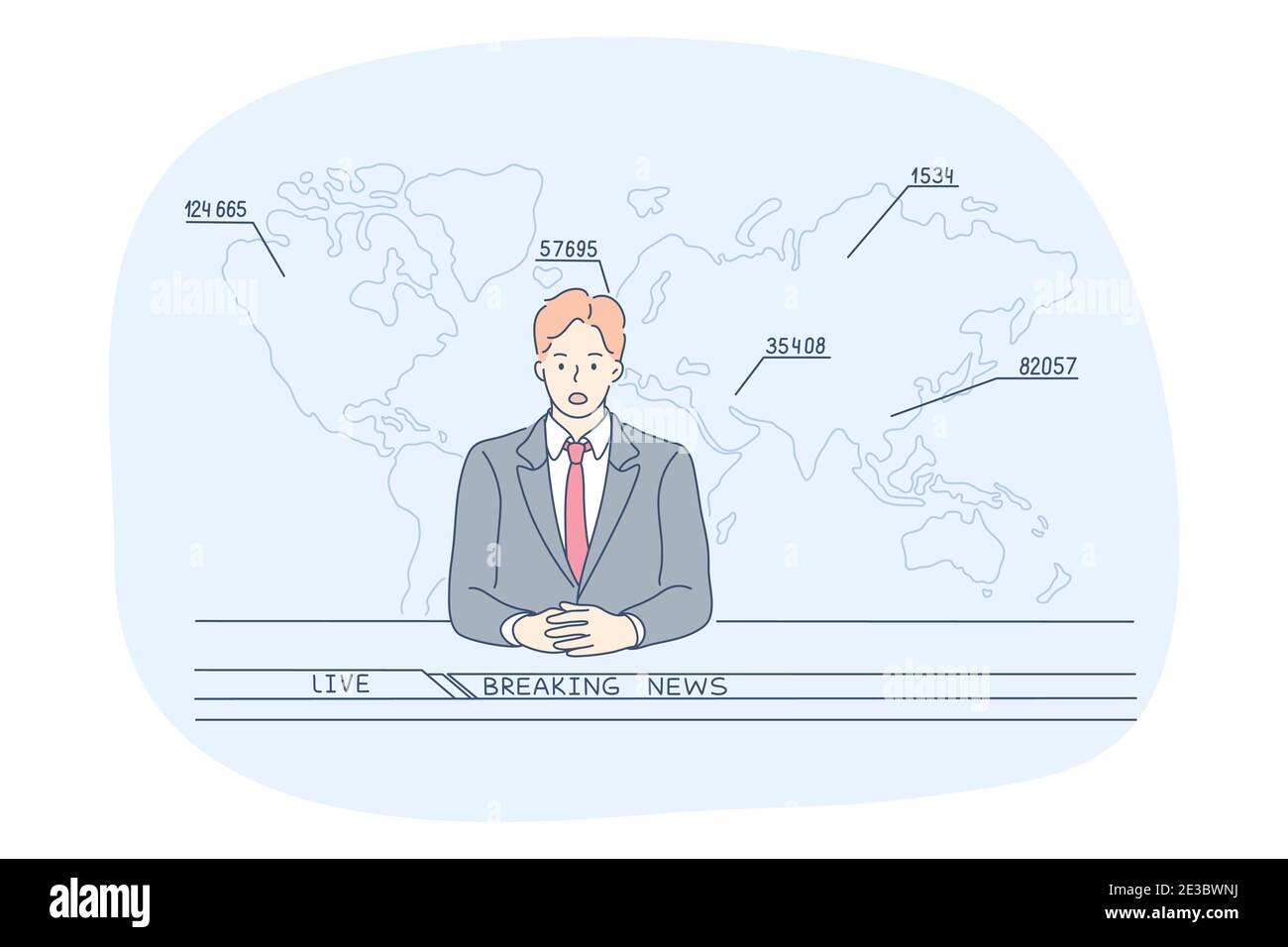 Men working in media, professions, occupation concept. Young man ...