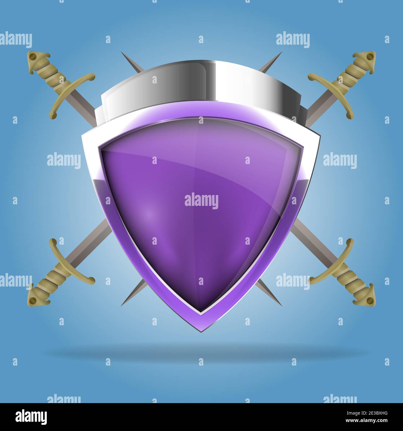 Crossed Swords And Shield Drawings
