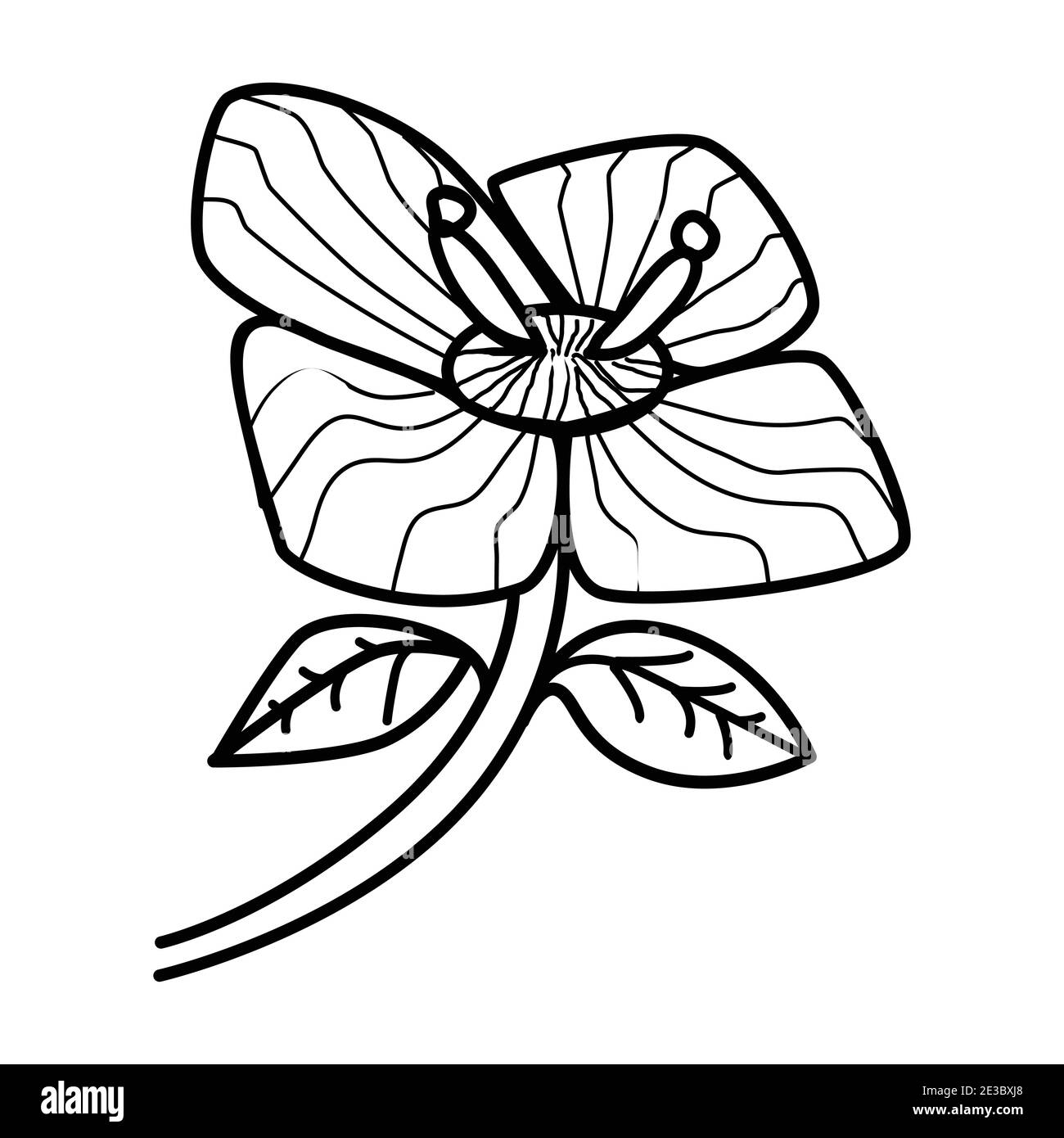 Eye leaf logo design Black and White Stock Photos & Images - Alamy