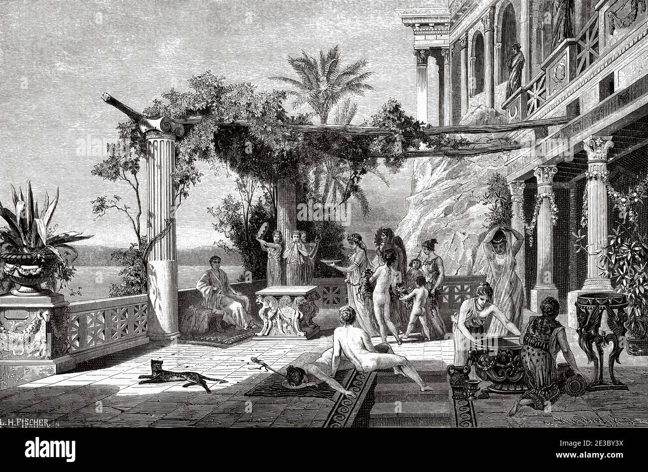 Villa Jovis, home of the Roman emperor Tiberius and palace of the Rome ...