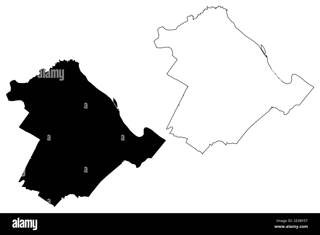 Map of lynchburg virginia Stock Vector Images - Alamy