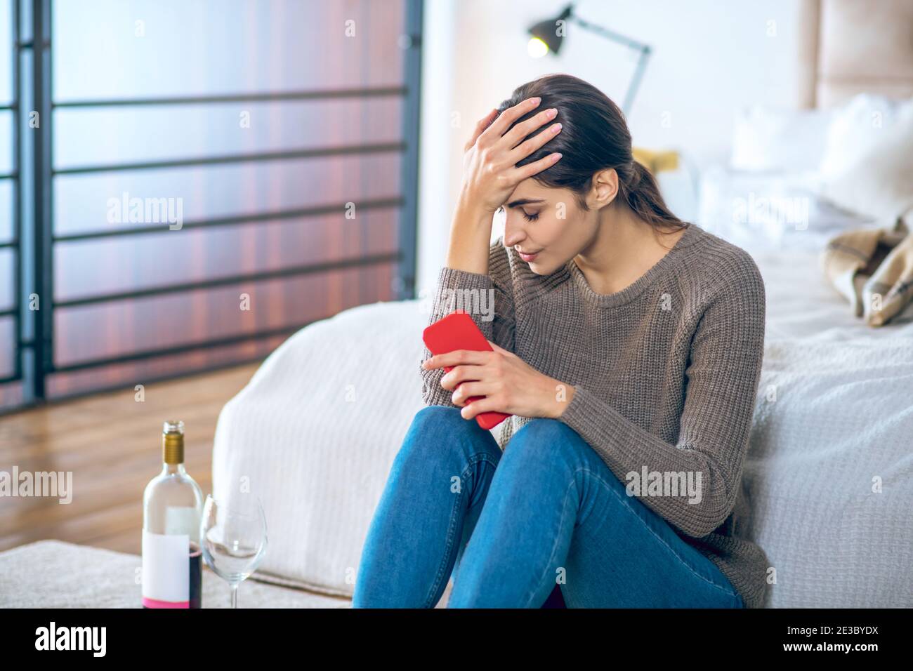Woman image stressed hi-res stock photography and images - Alamy