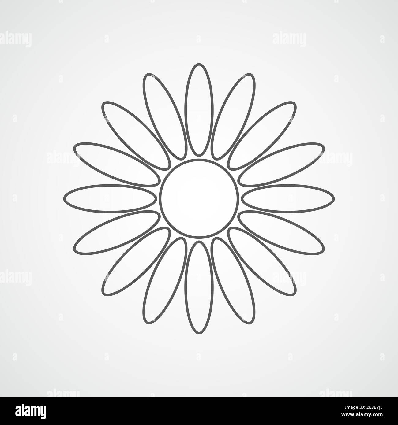 Leaf chamomile icon in Stock Vector Images - Alamy