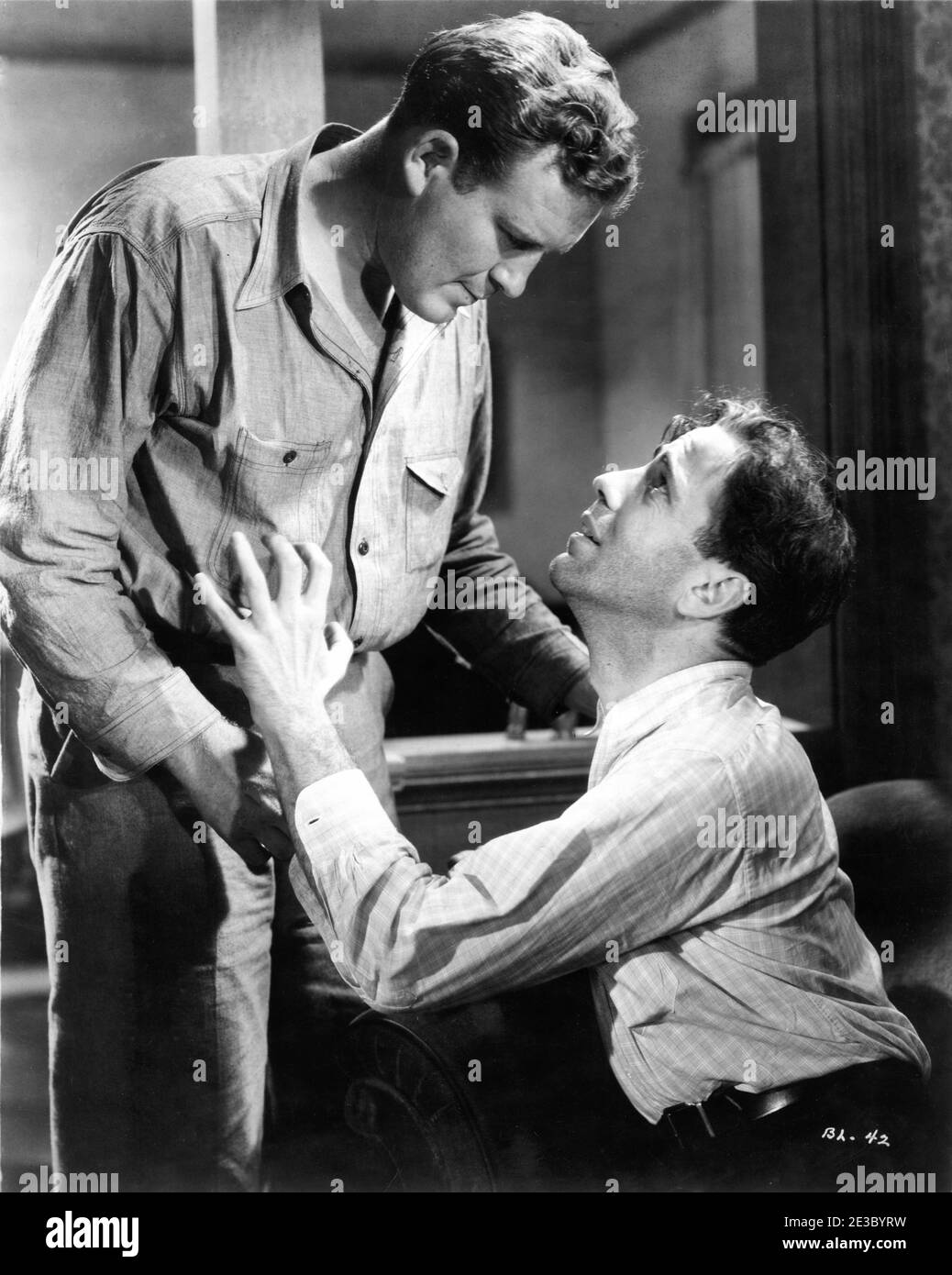 DICK FORAN and HUMPHREY BOGART in BLACK LEGION 1937 directors ARCHIE MAYO and MICHAEL CURTIZ ...