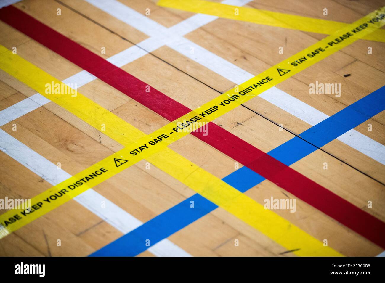 Please keep safe distance tape hi-res stock photography and images - Alamy