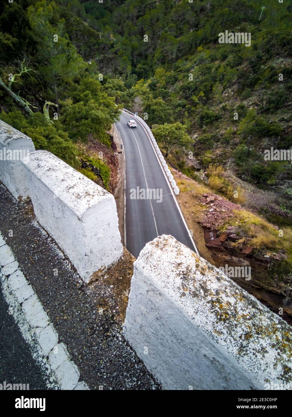 Two levels of roads with car driving Stock Photo - Alamy