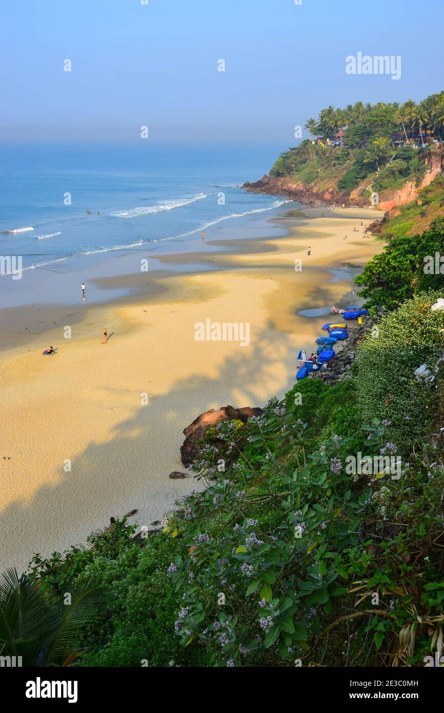 Varkala Beach, Varkala, Kerala, India Stock Photo - Alamy