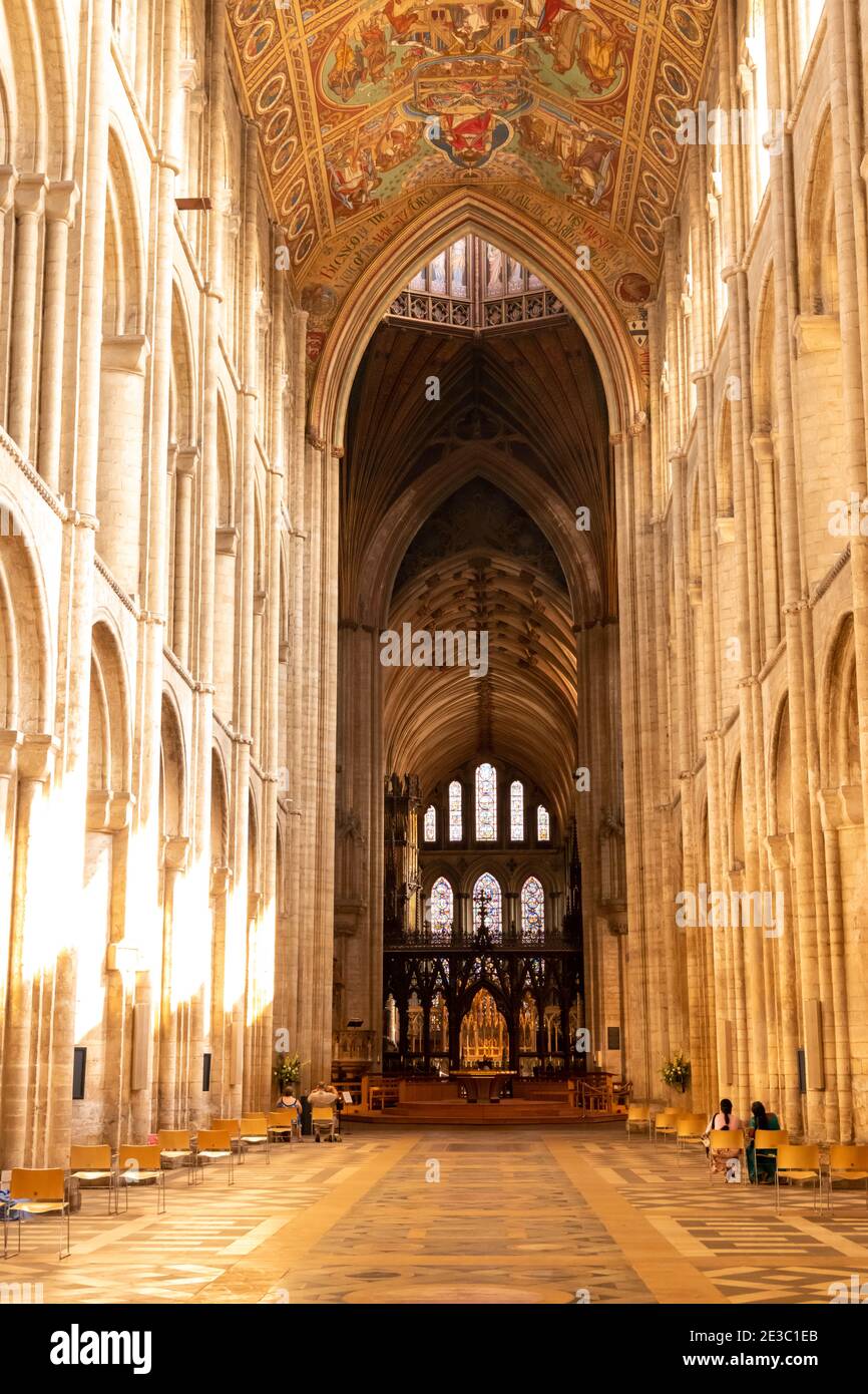 Inside Ely cathedral Stock Photo - Alamy