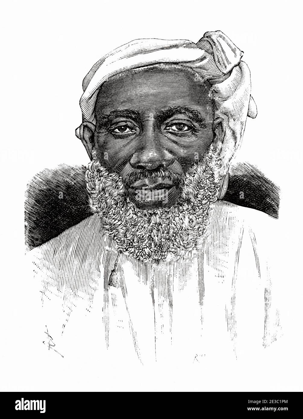 Portrait of Tippu Tib or Tip. Hamed bin Mohammed el Marjebi Swahili ...