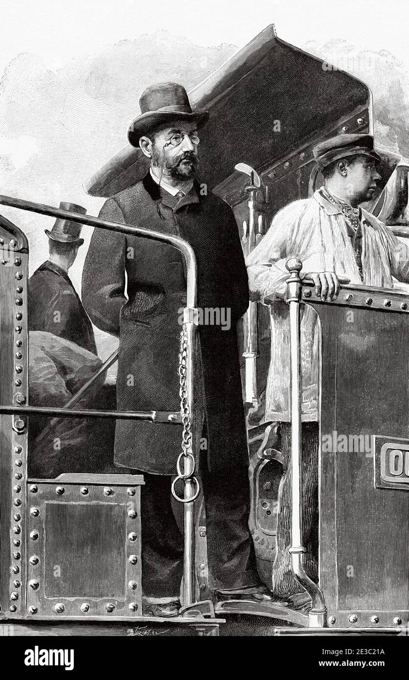 Portrait of Émile Zola. Émile Édouard Charles Antoine Zola, traveling ...